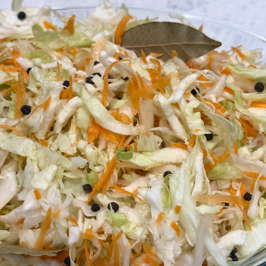 Fermented Cabbage (Sauerkraut) - Urban Herbivore