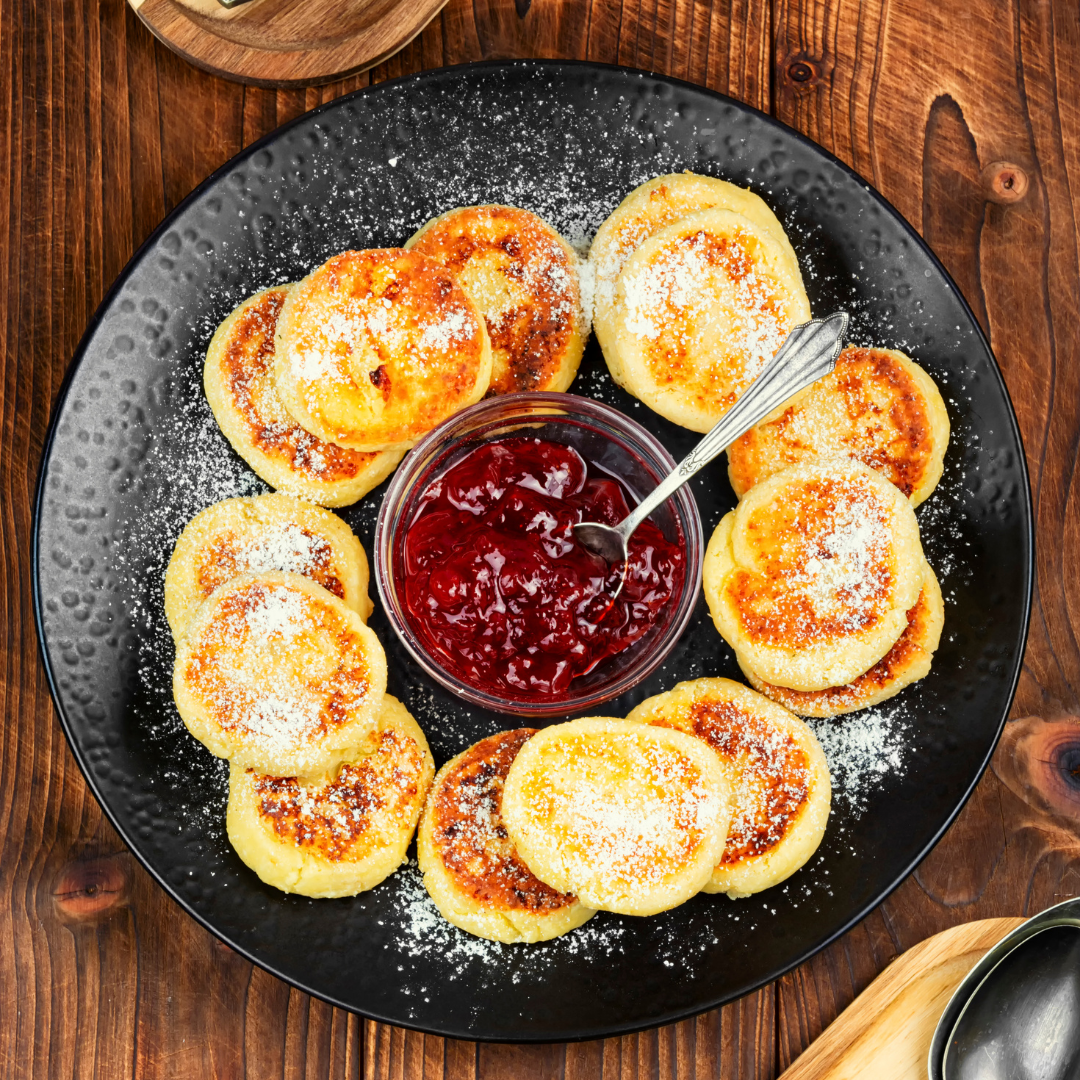 Vegan Syrniki (Tofu "Cottage Cheese" Pancakes) - Urban Herbivore